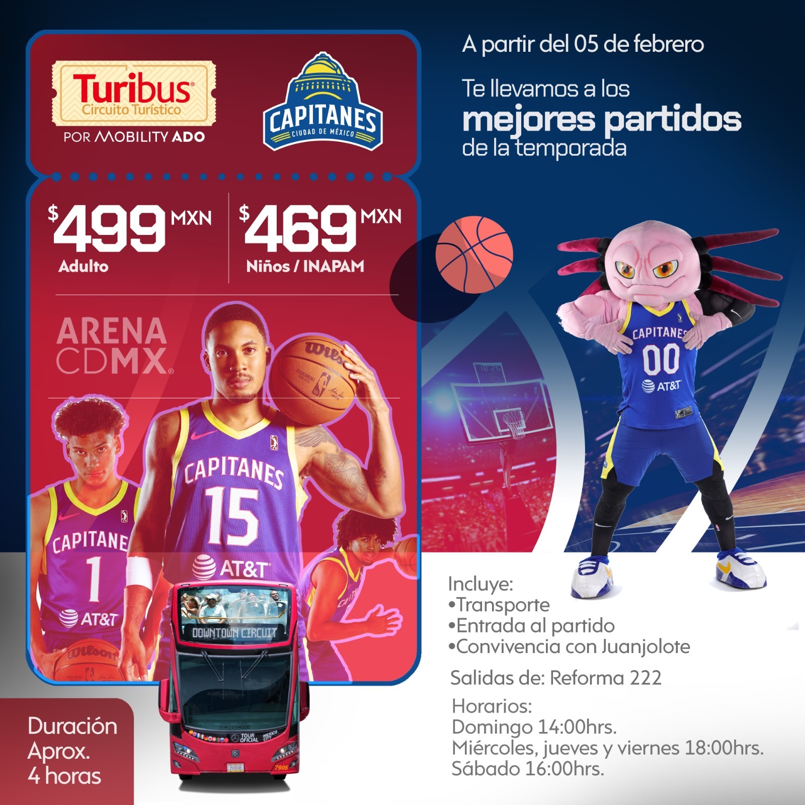 Conoce la nueva ruta del Turibus con los capitanes de la NBA | Digital Link